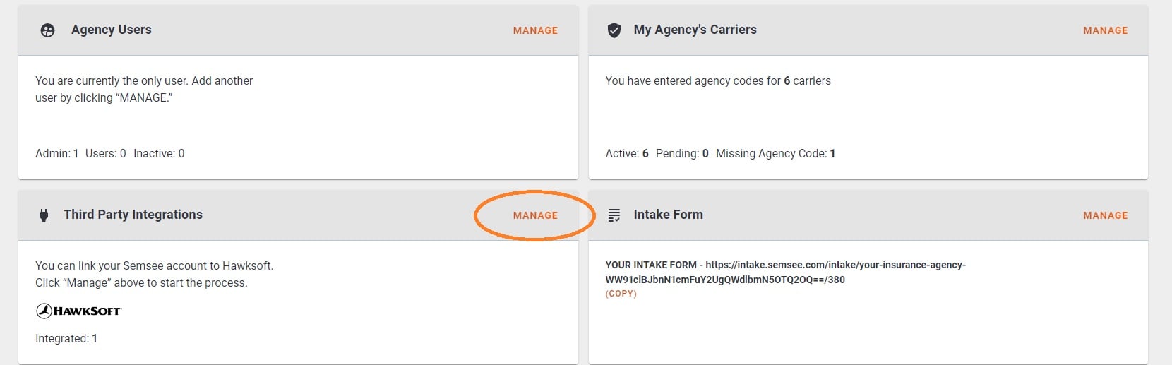 Steps for HawkSoft Integration